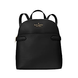 Kate Spade New York Saffiano Leather Dome Backpack (Black)