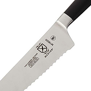 Mercer Culinary Züm Forged Utility Wavy Edge Knife, 6 Inch,Black