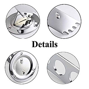 AWOCAN Stainless Steel Wall Mounted Clothing Hanger Angle Adjustable Foldable Laundry Closet Space Saver Organizer Hanger Rack (7 Hole)