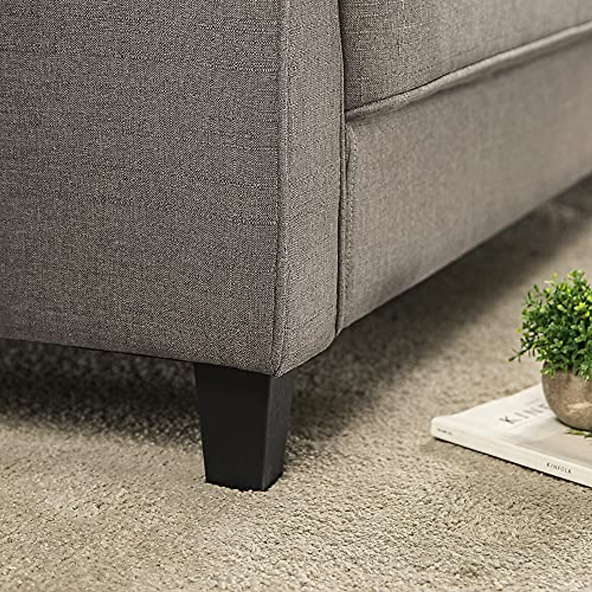 ZINUS Sayan Loveseat Sofa / Easy, Tool-Free Assembly, Sand Grey