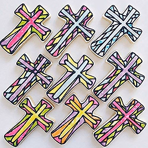 Religious Baptism/First Communion Cookie Cutters 2-Pc. Set Made in the USA by Ann Clark, Dress and Holy Cross