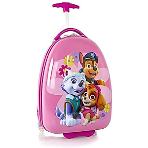 Heys Nickelodeon Paw Patrol Egg Shape Reversed-Curve Handle Durable Lightweight Fully-Lined Colorful Interior with Double Interlocking Straps Kids Luggage