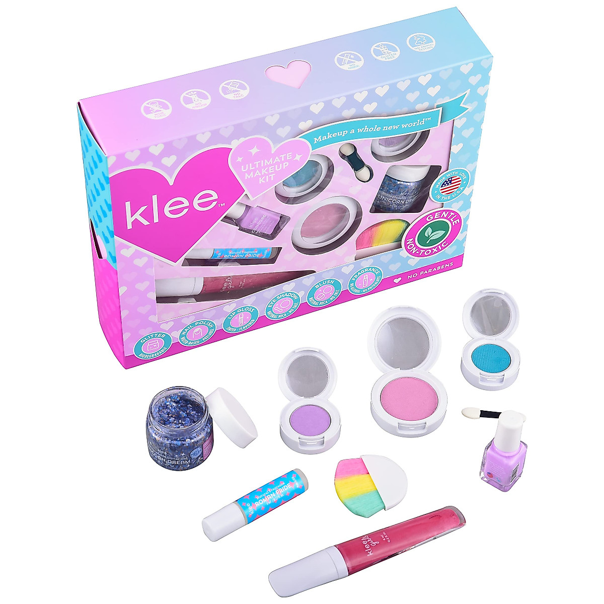 Luna Star Klee Ultimate Makeup Kit. Gentle and Non-Toxic. Kid-Friendly. Made in USA. (For the Win)
