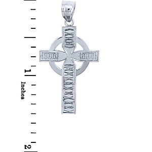 925 Sterling Sterling Silver Irish Celtic Cross Pendant