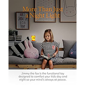 SomeShine Kids Night Light, Rechargeable Glowing Cute Kawaii Lamp Nightlights for Baby Room and Toddler, Portable Animal Lights Auto On Off, Fox Baby Stuff, Children Cute Gifts