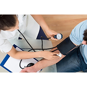 Santamedical Adult Deluxe Aneroid Sphygmomanometer with Stethoscope, Cuff and Carrying case Purple