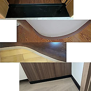 Floor Transition Strip Self Adhesive Vinyl Floor Flat Divider Strip Cover Strip Door Transition Strip for Laminate Flooring, 2-Inch by 7-Ft, Light Brown