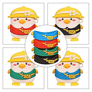 Gdpaddy Soft Silicone Case Cover Compatible with Apple AirPods 1&2,3D Cute Cartoon Shockproof Protective Earphone Case (White)