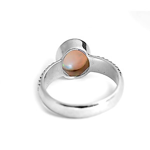 3.50 Carat Natural Finest Fire Ethiopian Opal Gemstone 925 Sterling Silver Handmade Women Ring