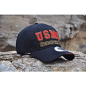 DPAINTouscap Embroidered Military Style Baseball Cap Patriotic American Adjustable Tactical Hat Black