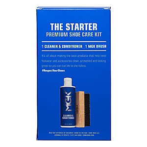 Shoe MGK Starter Shoe Cleaner Kit XL - Shoe Cleaner & Conditioner for All Shoes, Premium Shoe Brush