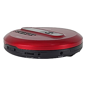 Jensen CD-65 Portable Personal CD Player CD/MP3 Player + Digital AM/FM Radio + with LCD Display Bass Boost 60-Second Anti Skip CD R/RW/Compatible Sport Earbuds Included