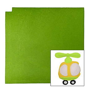 12" x 12" Felt Fabric Sheets for Crafts, Squares Felt Fabric Sheets, 1mm Thick, Felt Paper for Sewing Patchwork Material, Non-Woven Felt Fabric for DIY Sewing Craft, 2pcs (Light Green)