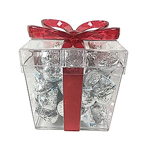 Cappy's Cool Crafts Clear Plastic Gift Box with Hard Plexiglas (Red)