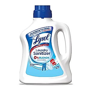Lysol Laundry Sanitizer Additive, Bacteria-Causing Laundry Odor Eliminator, 0% Bleach Laundry Sanitizer, color, , Multi 90 Fl Oz Crisp Linen