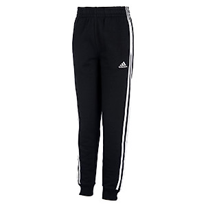 adidas boys Iconic Tricot Jogger Track Pants, Iconic Black, X-Large US