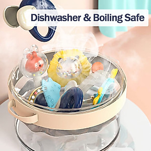 10pcs Baby Rattles, Teething Toys for Babies 6-12 Months, Newborn Baby Toys Musical Hand Drum Storage Box Early Educational Infant Grab Toy Baby Essentials, Birthday Present for 0-6