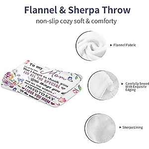 Gifts for Mom Blanket, Best Mom Ever Gifts, Birthday Gifts for Mom Throw Blanket, I Love You Mom Gifts, Unique Mom Gift,Mom Birthday Gifts from Daughter/Son Soft Throw Blanket 40" x 50"