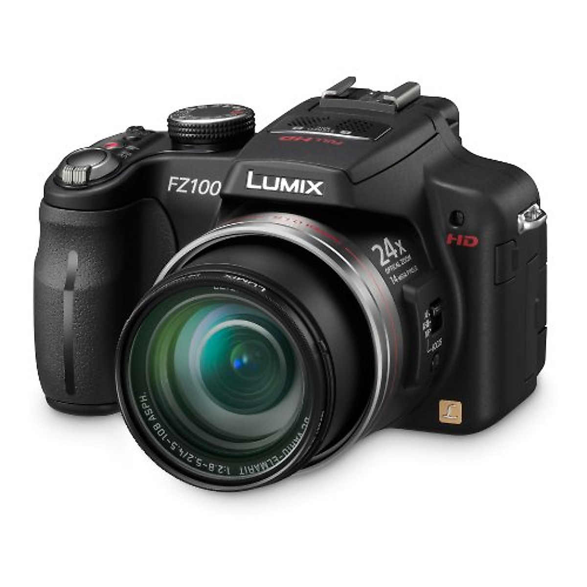 Panasonic Lumix DMC-FZ100 14.1 MP Digital Camera with 24x Optical Image Stabilized Zoom and 3.0-Inch LCD - Black