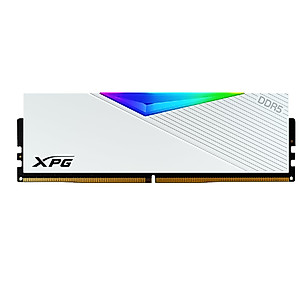 XPG Lancer RGB DDR5 6400MHz 32GB (2x16GB) CL32 UDIMM 288-Pins Desktop SDRAM DDR5 Dual Channel RAM Kit White Heatsink (AX5U6400C3216G-DCLARWH)