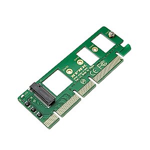 Acxico 1Pcs M.2 NGFF to Desktop PCIe x4 x8 x16 NVMe SATA Dual SSD PCI Express Adapter Card