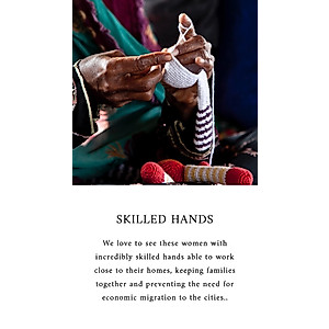 Pebble Fair Trade Handmade Crochet Cotton Friendly Beetroot Baby Rattle, 4.75-inch Length