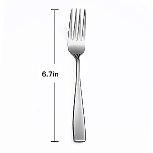 Eslite Staintess Steel Salad Forks Set,6.7-Inch,12-Piece