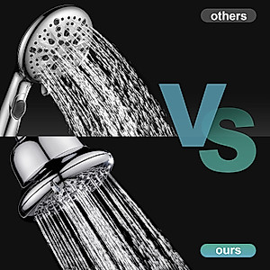 Cobbe High Pressure Shower Head with 7 Spray Modes and Filters - Removes Chlorine and Harmful Substances from Hard Water (Chrome)