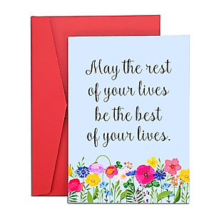 Wedding Card, Bridal Shower Card, Wedding Cards for Bride And Groom, Engagement Card, Wedding Gifts for Couples 2024 Newlyweds, Bridal Shower Gifts, Congratulations Bridal Shower Card for Bride to Be