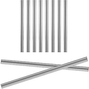 3-1/4 Inch Portable Tungsten Carbide Planer Blades for Makita KP0800K, Bosch PL2632K PA1202, DeWalt DW680K DW6654, Hitachi P20SBK, Freud, Ryobi, Wen, Black&Decker, Craftsman Most Hand Planer, 10 Pack