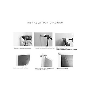 Snow David 11x14 Floating Acrylic Picture Frame with Chrome Standoff Double Panel Wall Mount Photo Frame for Picture Up to inches (11x14)