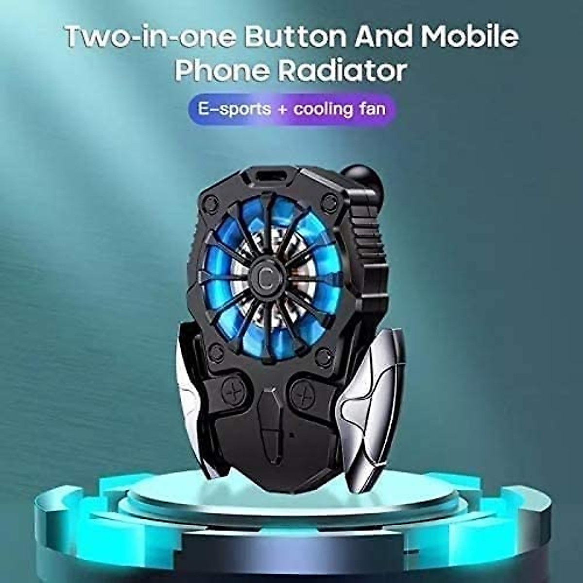 MZLXDEDIAN Mobile Phone Cooler, Cellphone Fan for Mobile Gaming Phone, Game Handle Radiator Mobile Phone Cooler Mini Cooling Fans, Works with iOS& Android