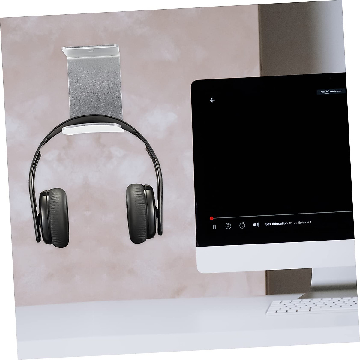 UKCOCO Sturdy and Sturdy Headset Stand Aluminum Alloy Brackets for Gaming Headphones Prevent Scratches