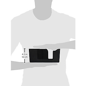 American Metalcraft BAR6 Plastic Bar Organizer with 6 Compartments, 9.5" L x 5.75" W, Black