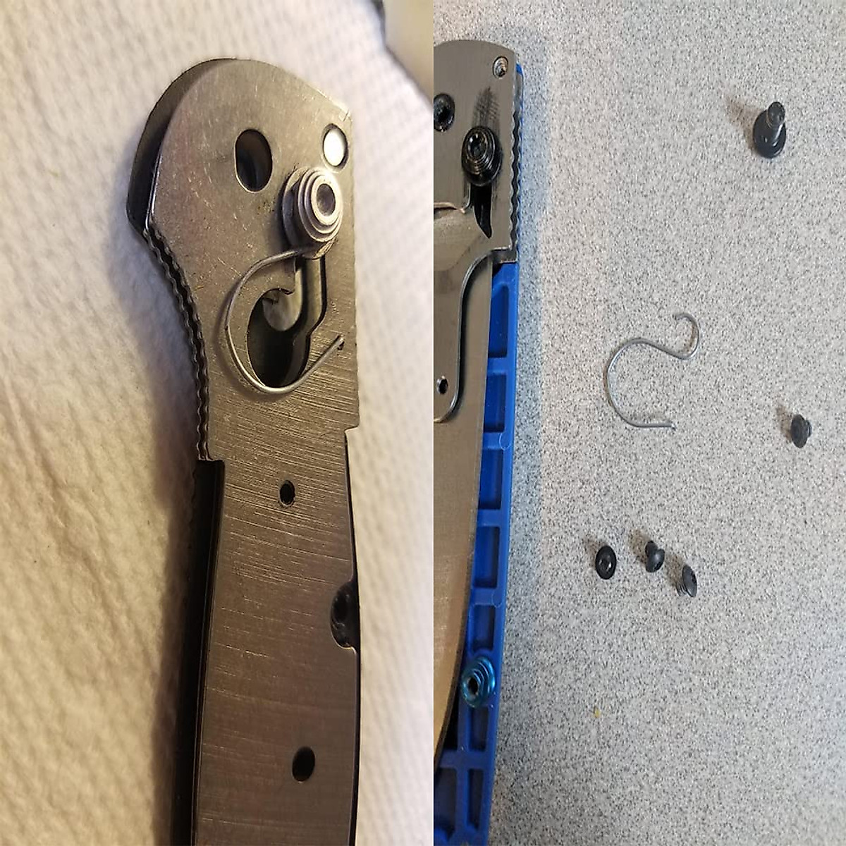 4Pcs (2 Pairs) of Omega Springs Knife Accessory Replacement Compatible with Axis Lock Benchmade 940 535 555 556 557 707 533