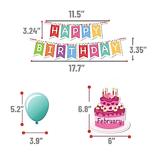 Mr. Pen- Happy Birthday Bulletin Board Set, 20 pcs, Bulletin Board Decorations, Birthday Board Classroom, Birthday Bulletin Board Decorations, Classroom Birthday, Classroom Decorations, Birthday Board