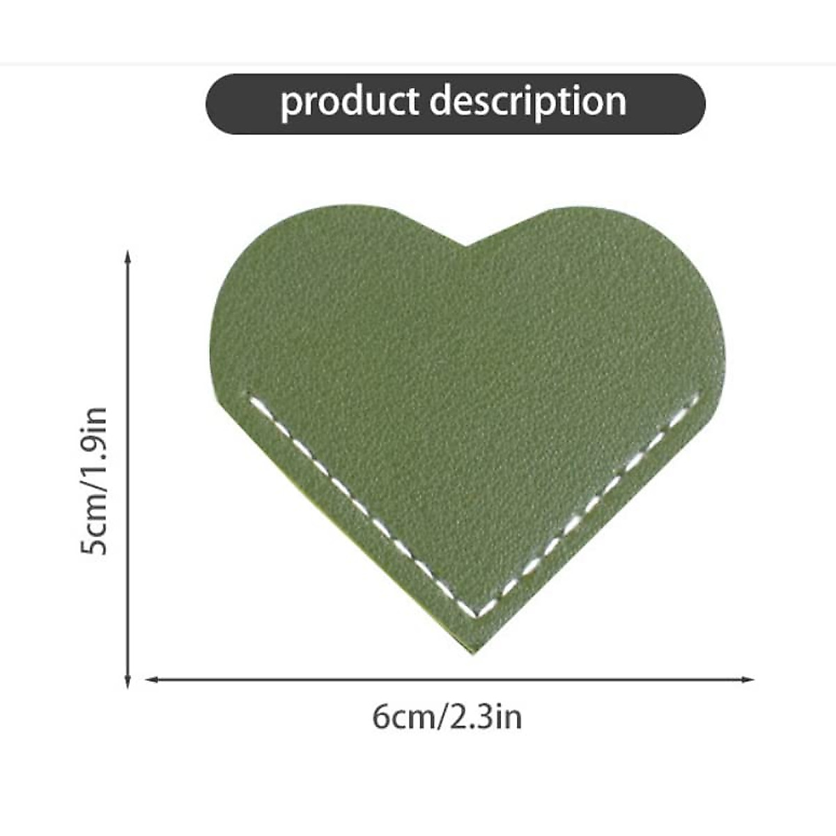 10 Pieces Leather Heart Bookmarks Page Corner Book Marks Markers Stylish Handmade Reading Accessories for Bookworm Lovers,Kids,Women,Men,Teachers,Students,Birthday Christmas Graduation Gift