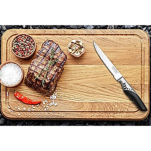 JXWING German High Carbon Stainless Steel Steak Knives, Premium 8-Piece Steak Knife Set