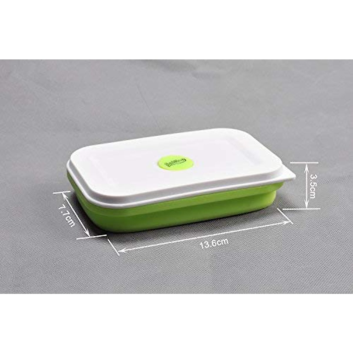 Sailing Premium Collapsible Silicone Lunch Box/Container, Super Convenient Stackable Food Storage Containers, Material Safe (Set of 4 with Silicone Cover, Multi Color)