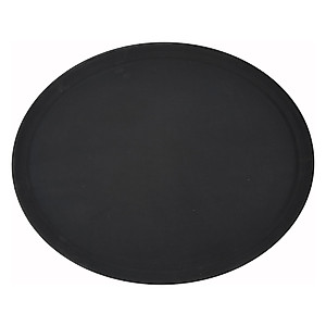 Winco Easy Hold Oval Tray, 22-Inch by 27-Inch, Black