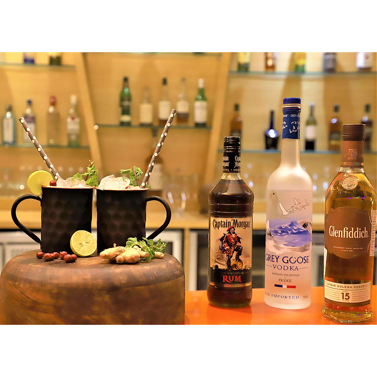 Staglife Black Moscow Mule Copper Mugs - 16 Oz [Set of 2] + 20 Oz [Set of 2]