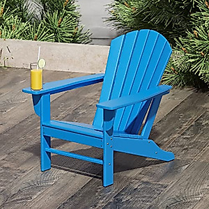 WestinTrends Dylan Outdoor Adirondack Chair (Set of 2) Pacific Blue