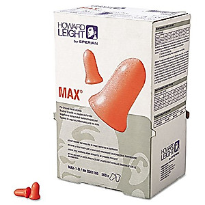Howard Leight by Honeywell Ear Plugs, 33dB, W/o Cord, Univ, 500 Pack