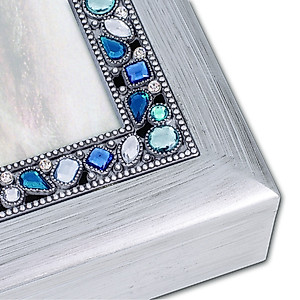 Cottage Garden Granddaughter See Future Through You Silvertone Jeweled Music Box Plays You Light Up My Life