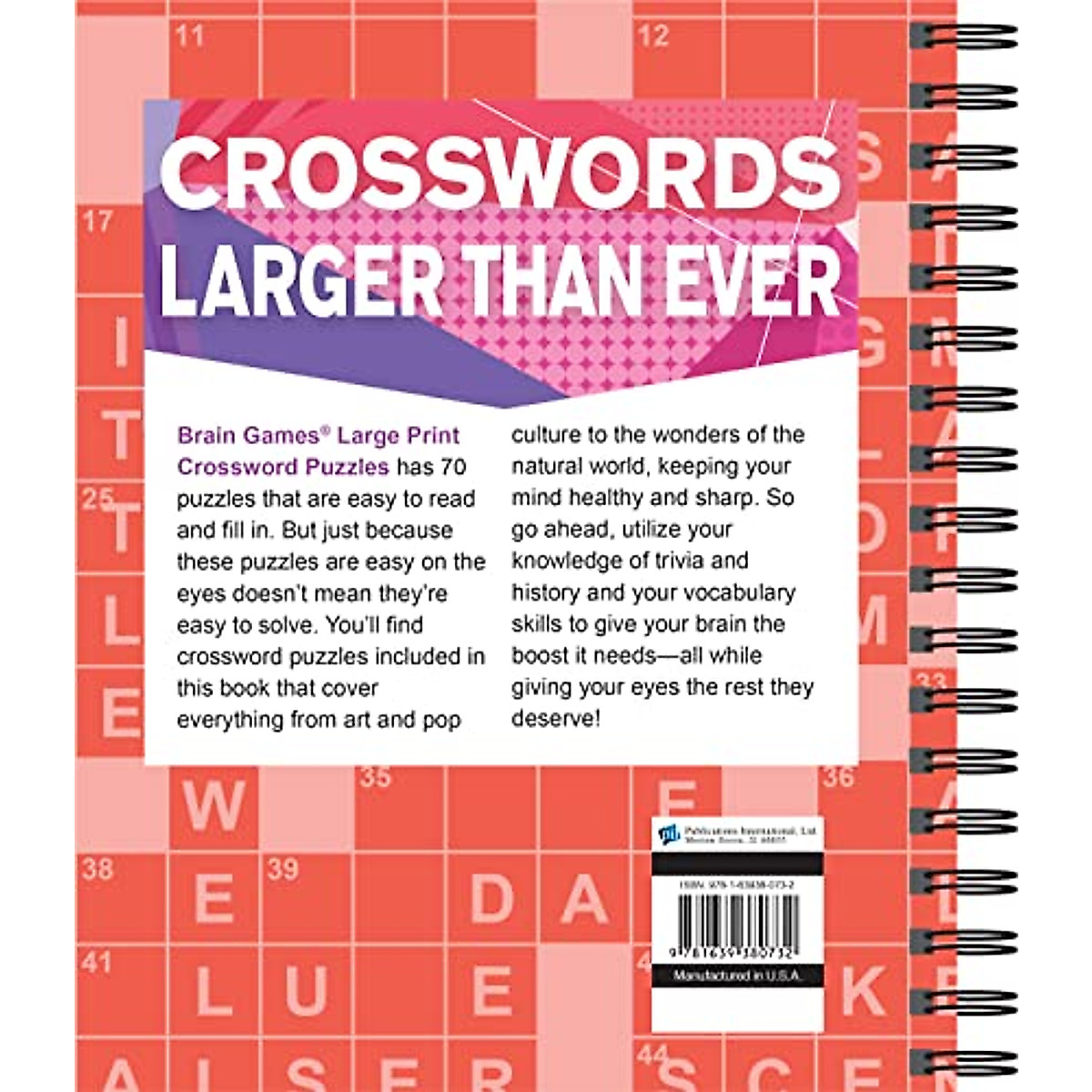 Brain Games - Large Print Crossword Puzzles (Arrow)