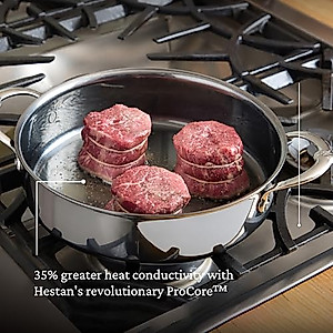 Hestan - NanoBond Collection - Stainless Steel Titanium Sauteuse, Induction Cooktop Compatible, 3.5 Quart