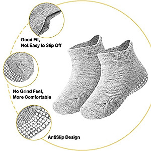 Geyoga 9 Pieces Newborn Baby Hat Mittens Sock Set Bear Ears Hat Mittens No Scratch Gloves for 0-12 Months Boy Girl(Black, Navy Blue, Gray)