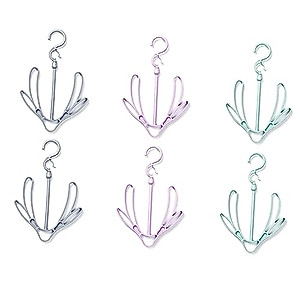 Cabilock 18 pcs Wall Mounted Clothes Drying Rack Sneaker Boots Hanger Hooks Dryer Shelf for Shoes Wall Drying Rack Shoes Drying Hanger Shoes Drying Rack Shoes Hook Shoes Hanger Hanging Robe