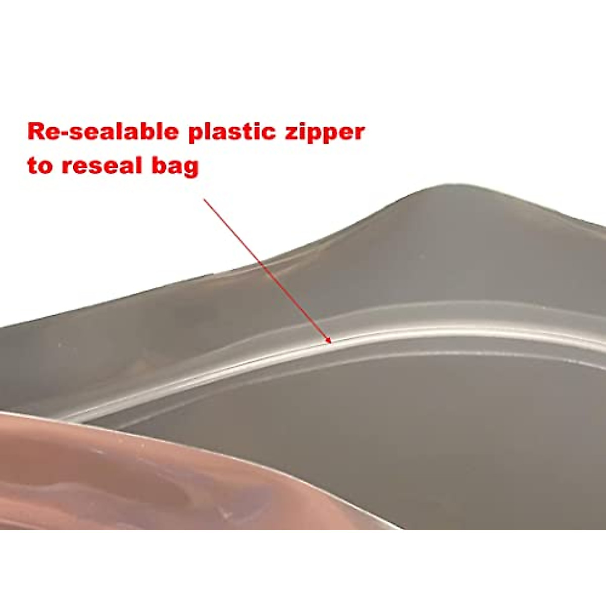 (50pcs) MRE (Meal,Ready-to-Eat) Stand-up Mylar Bag with Re-sealable zipper for Long Term Food Storage, 8.5”x8.5” / (Strong 7 mil/180 micron Thick)