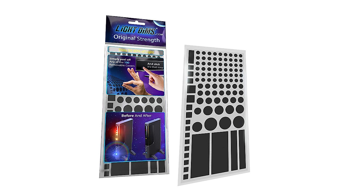 LightDims Original Strength Light Dimming LED Covers - Reduce Glare
